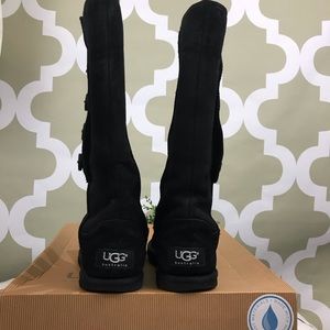 UGG | Shoes | Ugg Australia Lo Pro Button Boots In Black Suede | Poshmark